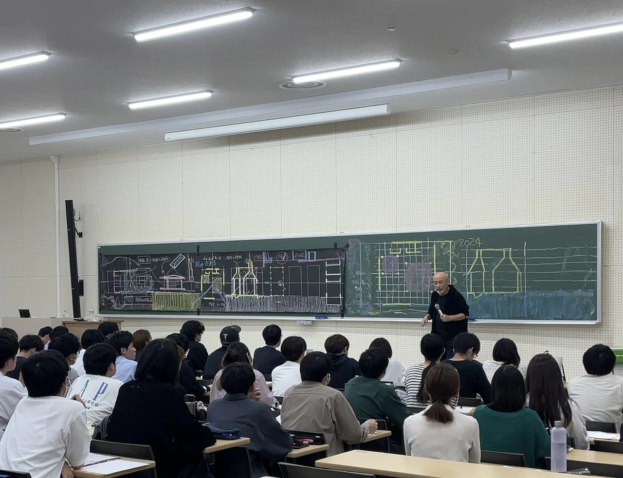 建築家の竹原義二先生による黒板授業 News お知らせ 摂南大学理工学部建築学科